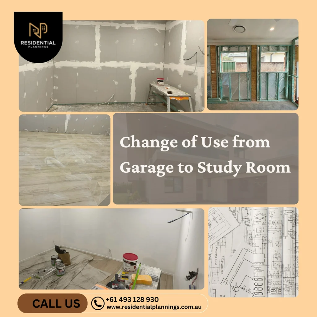 Change of Use from Garage to Study Room